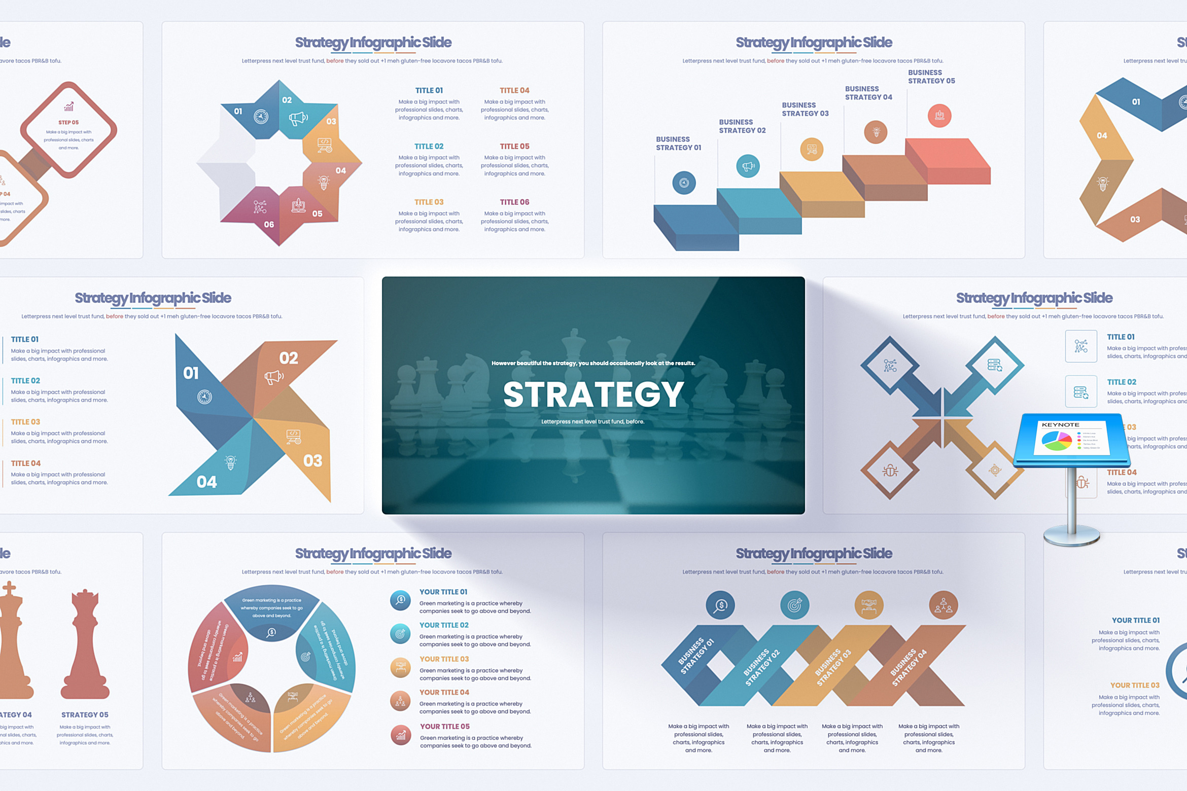 STRATEGY Keynote Slides, a Presentation Template by Pulsecolor