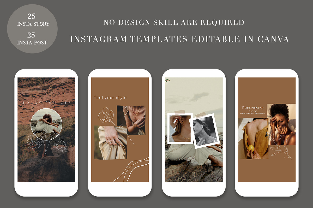 LYRA INSTAGRAM TEMPLATES CANVA, a Social Media Template by IsikChic