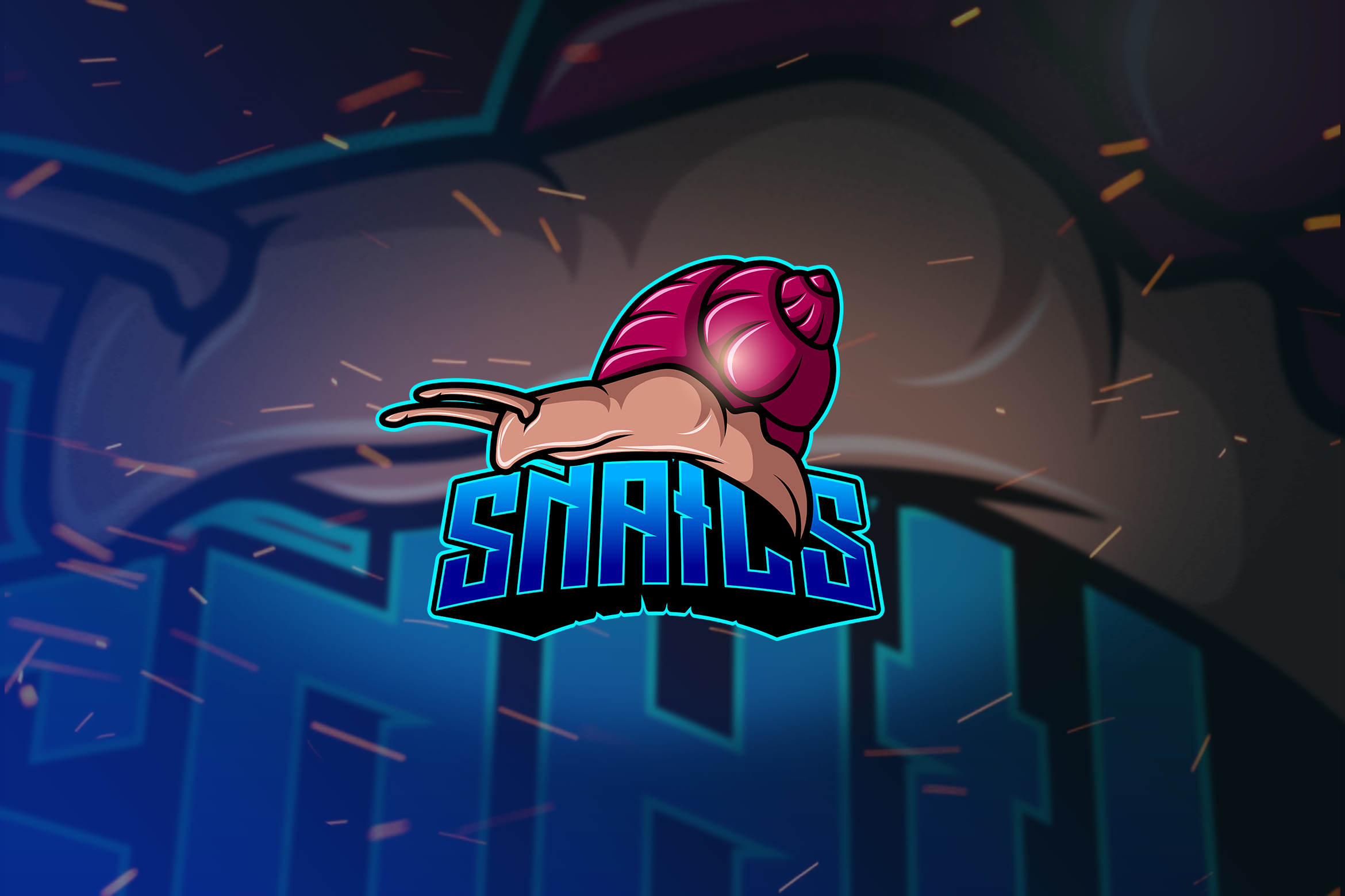 Snail - Mascot & Esport Logo, a Branding & Logo Template by AQR Studio