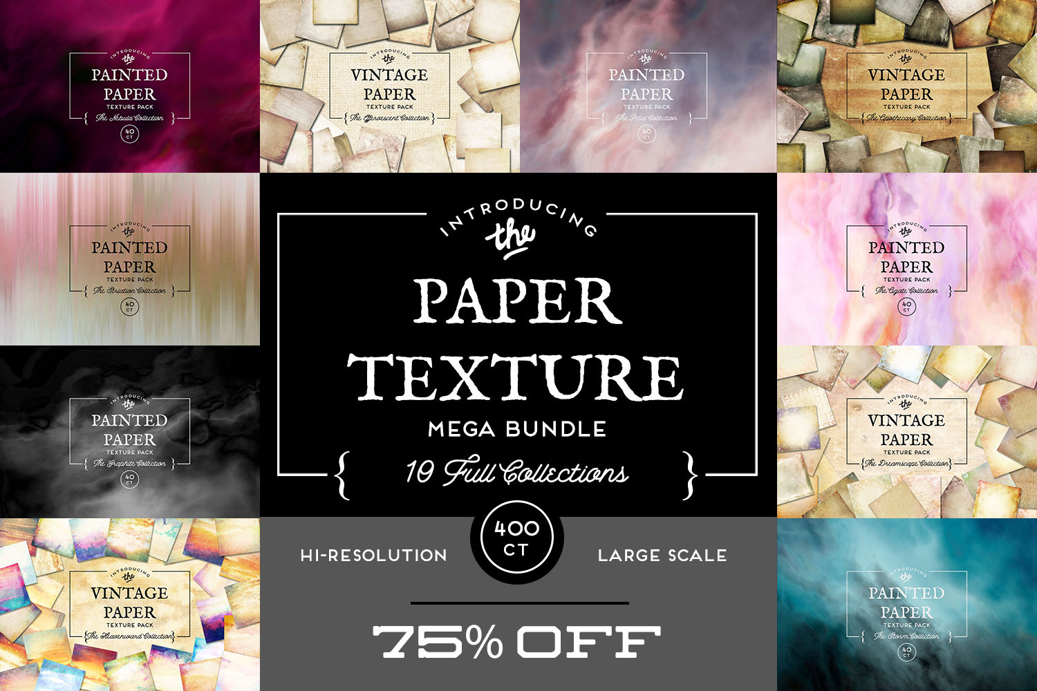 Mega Paper Texture Bundle, a Texture Graphic by Eclectic Anthology