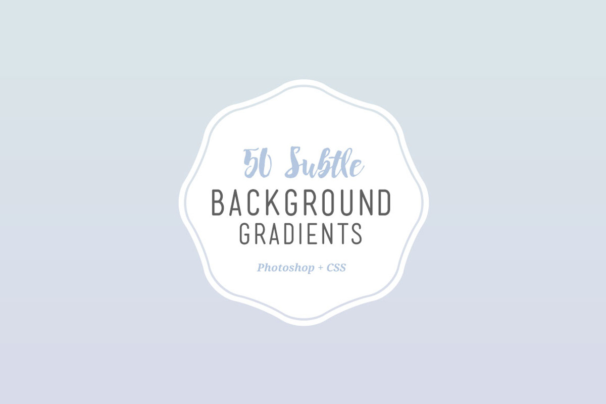 50 Subtle Background Gradients (CSS), a Gradient Add-On by Medialoot