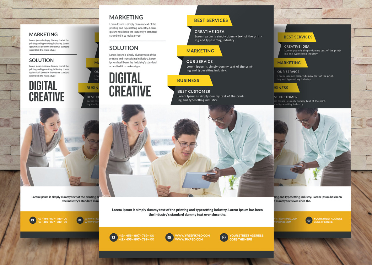 Interactive Digital Flyer, a Flyer Template by graphicforest