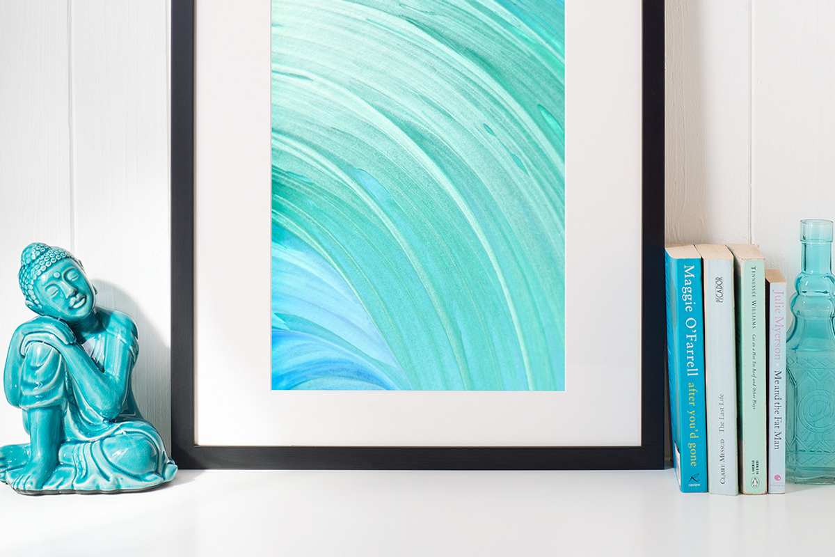 Abstract Turquoise Backgrounds, a Texture Graphic by nkate.co