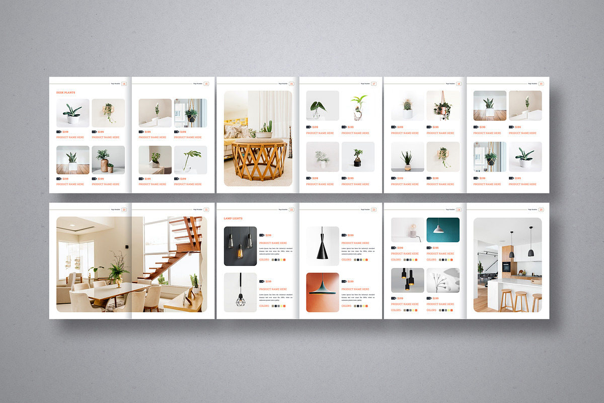 minimal product catalog, a Brochure Template by mijli