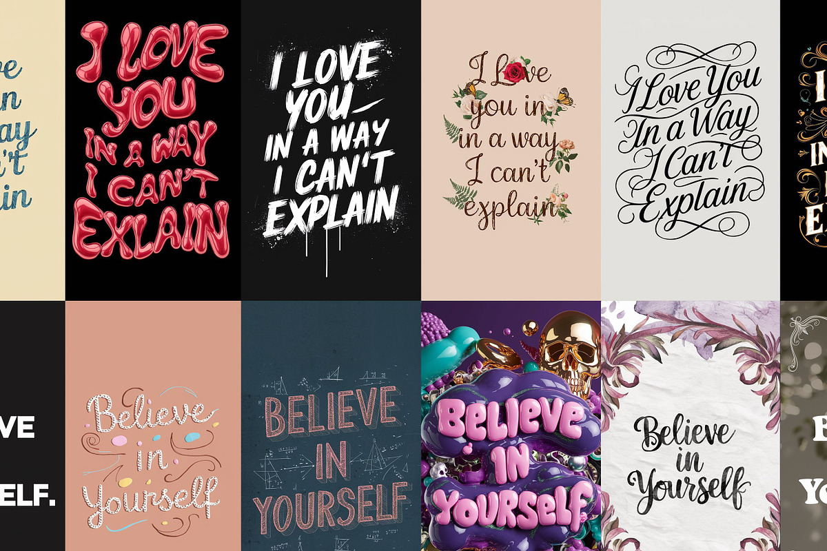 100+ Ideogram Text Style Prompts, an Illustration by Sevenstyles