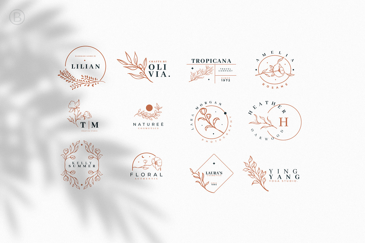 30 Hand Drawn Botanical Logos A Branding Logo Template By Andrewpixel