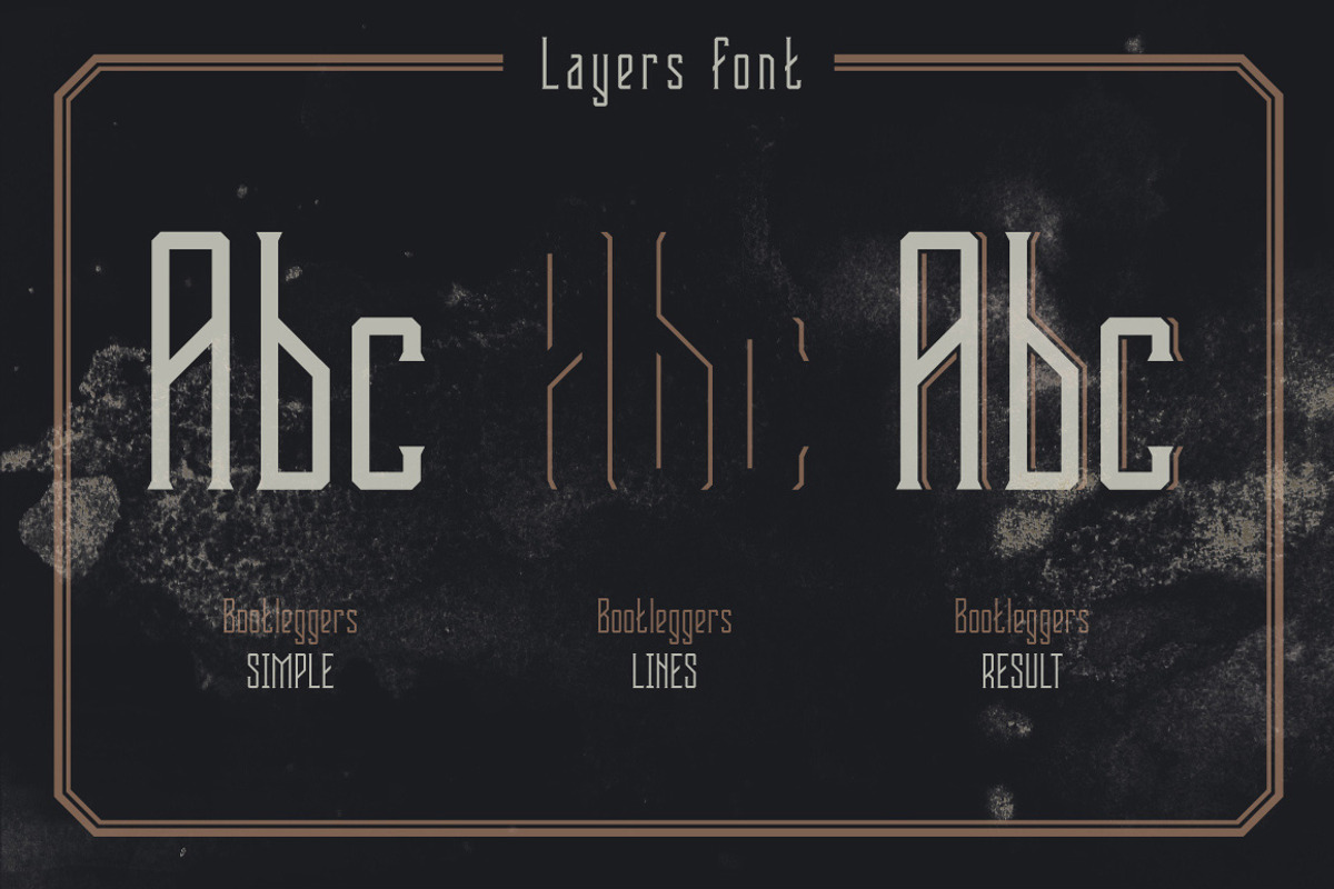 Bootleggers font, a Font by Gleb Guralnyk