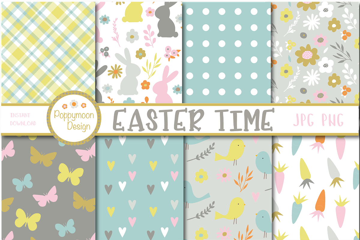 Happy Easter, a Texture Illustration by Poppymoondesign | Creative Market