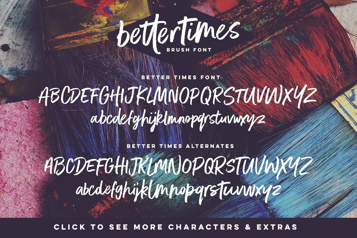 Better Times Brush Font, a Script Font by Sam Parrett
