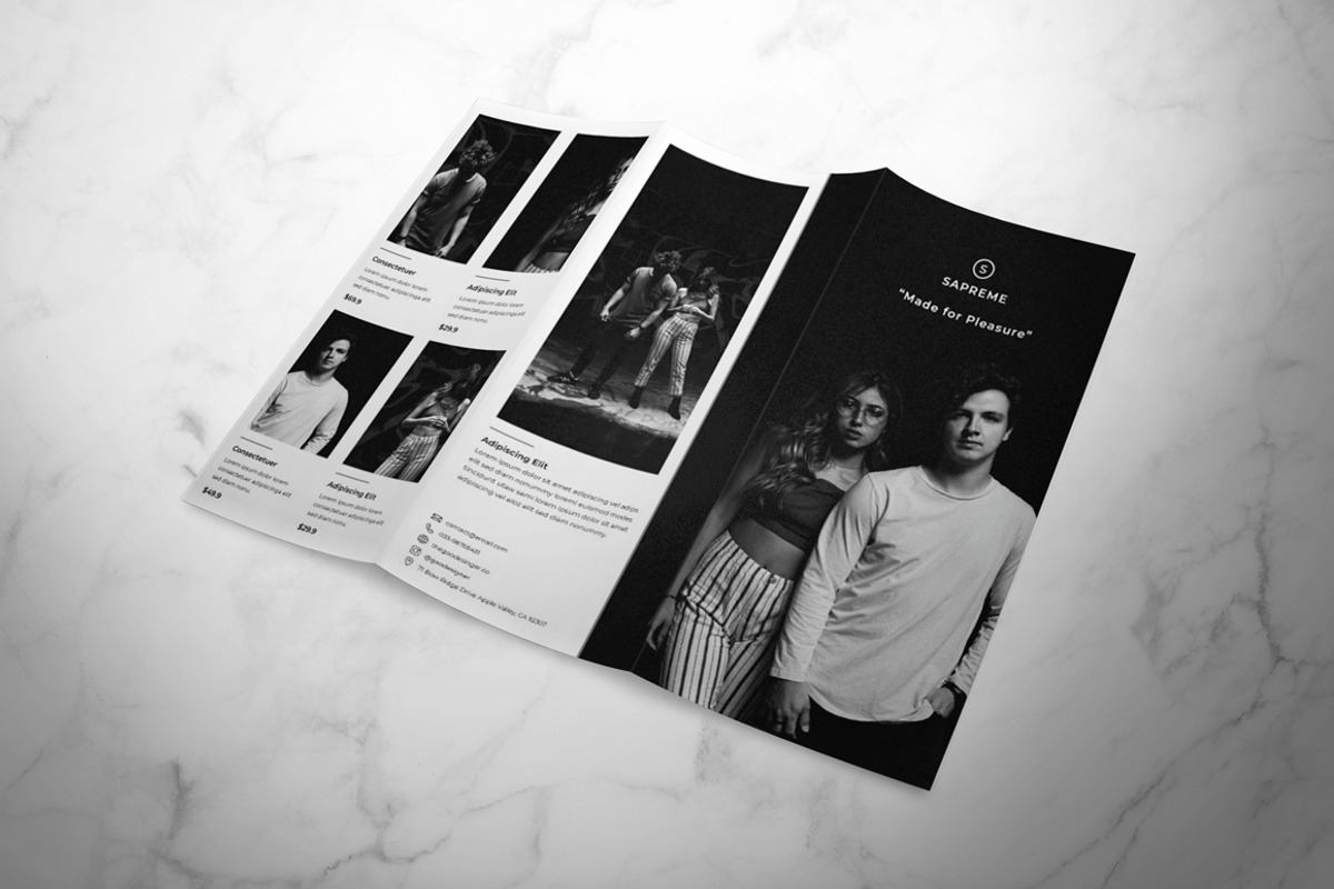 Fashion Trifold Brochure, a Brochure Template by The Good Store