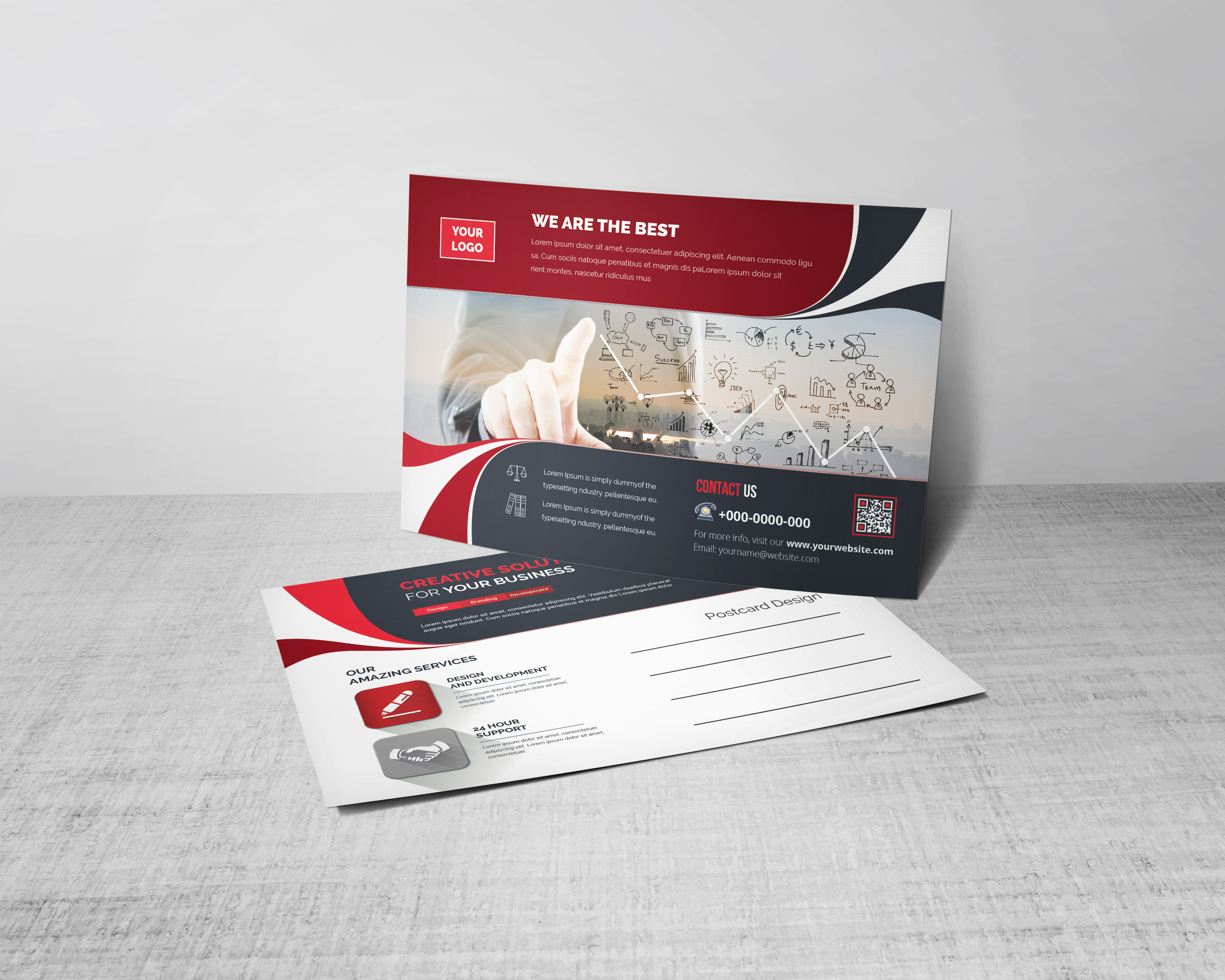 Postcard, a Stationery Template by Curve Design