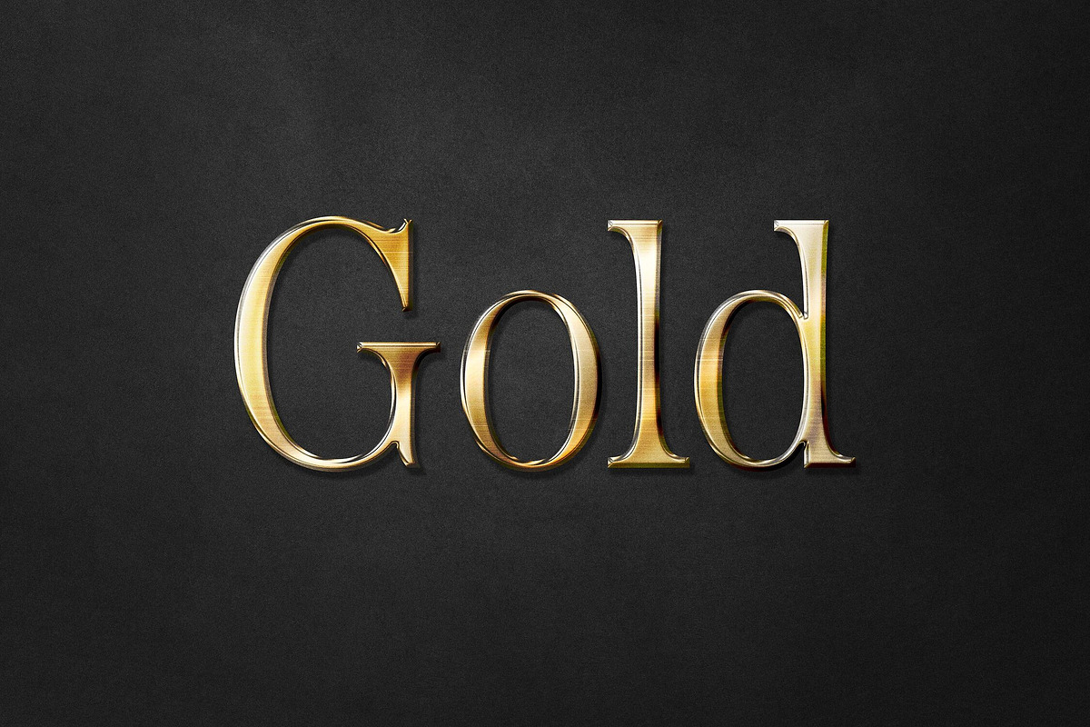 Gold Text Effects, a Layer Style Add-On by Design Squad