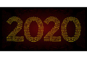 Number 2020 year patterned, an Object Graphic by Things for designers
