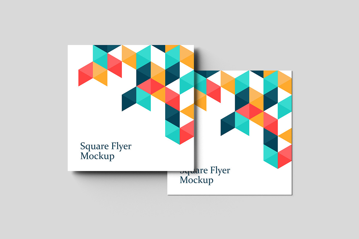 Square Flyer Mockups, an Advertising Mockup by artimasa