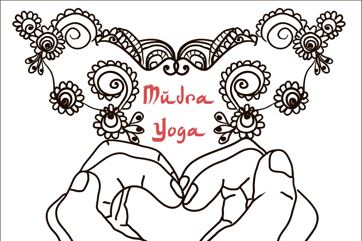 №41 Creative mudras and mehendi, a Card Template by Rasveta