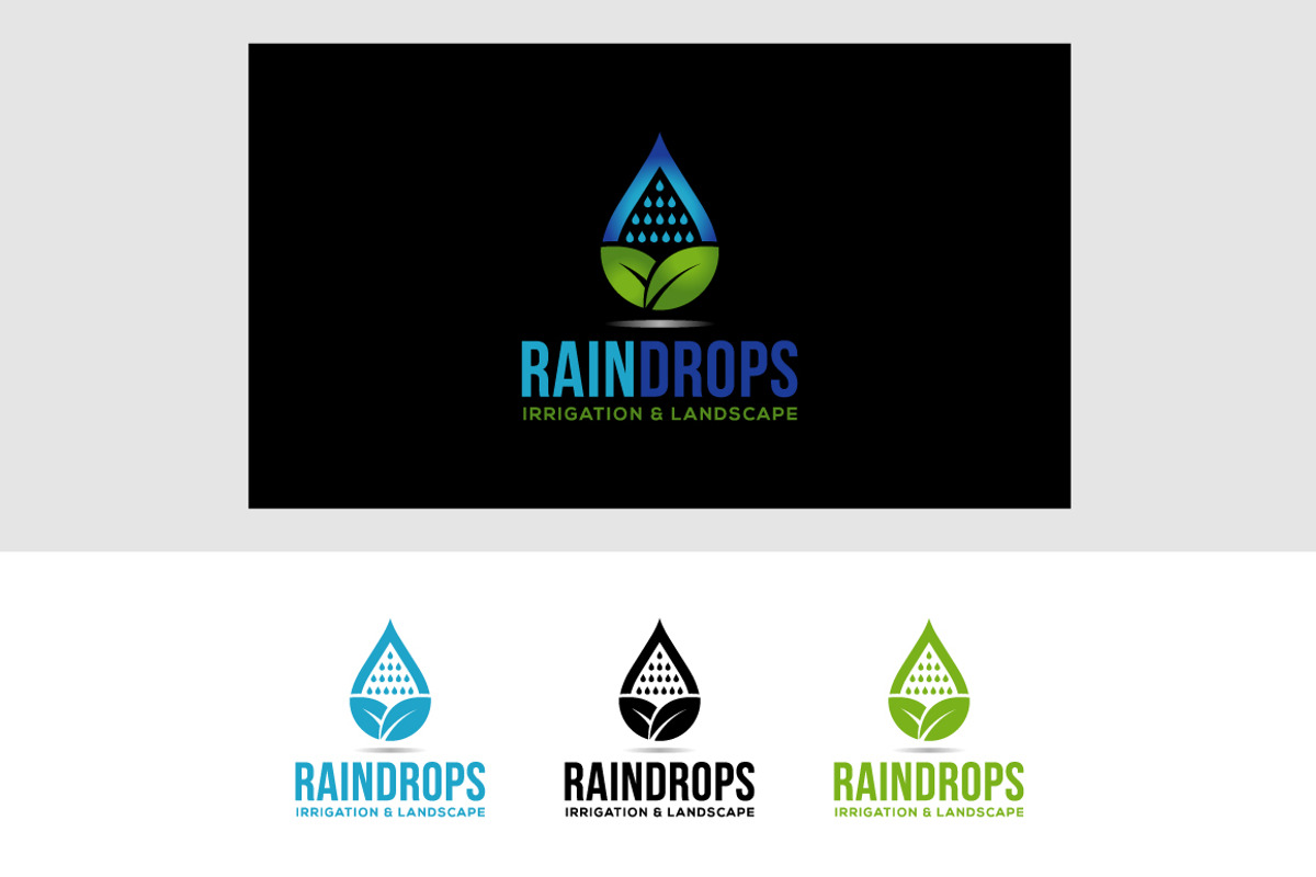 Rain Drops Logo, a Branding & Logo Template by emotions76