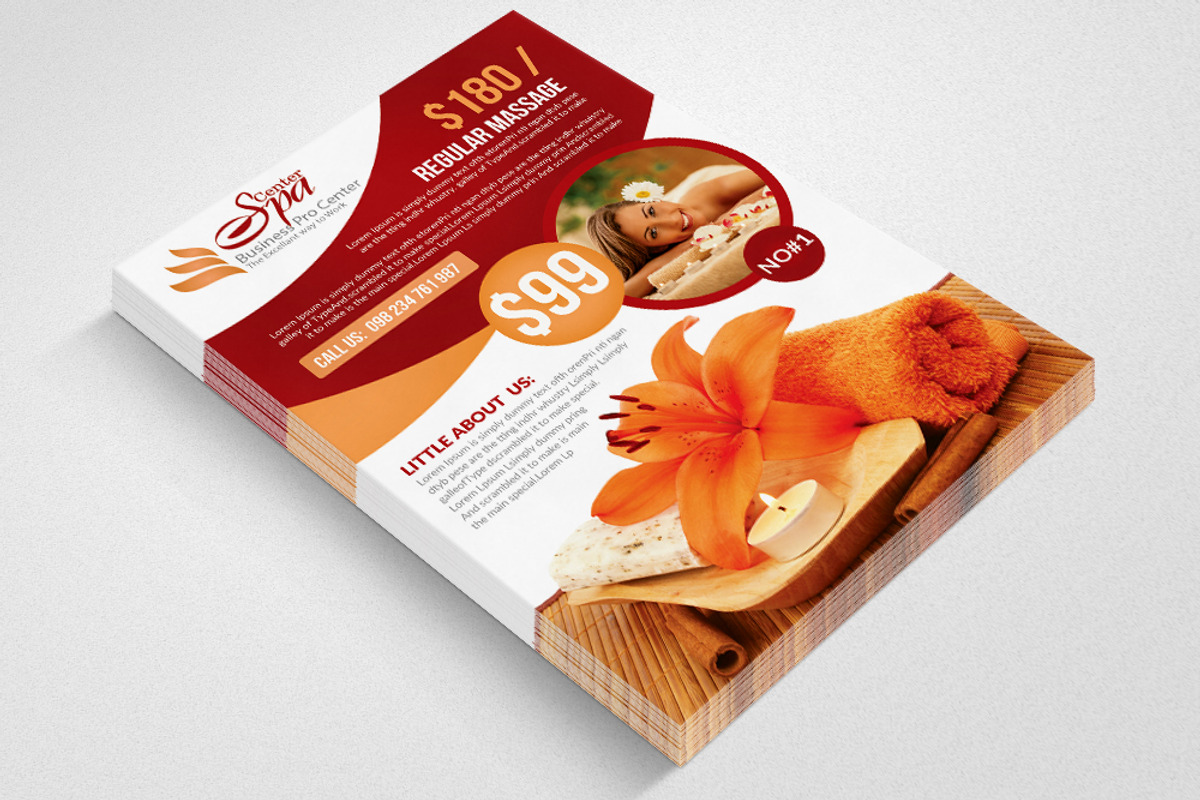 Luxury Spa Flyer Template, a Flyer Template by Design Up