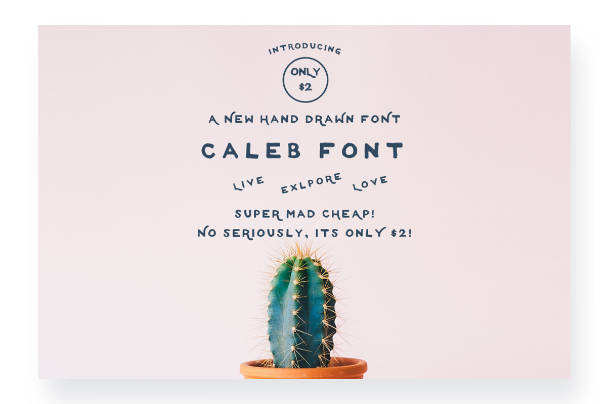 Caleb ~ A Hand Drawn Font, a Serif Font by Greenhouse Supply Co