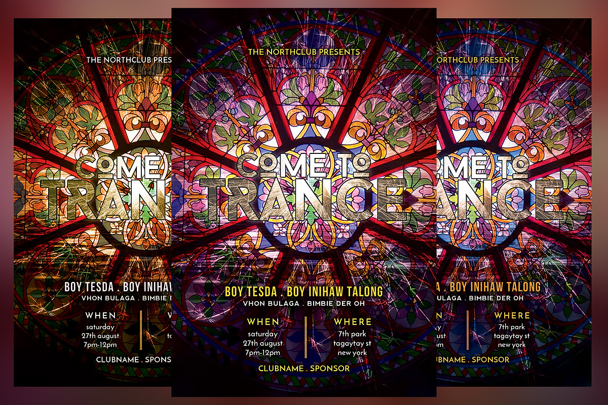Come to Trance Flyer, a Flyer Template by KiraYamato Design Studio
