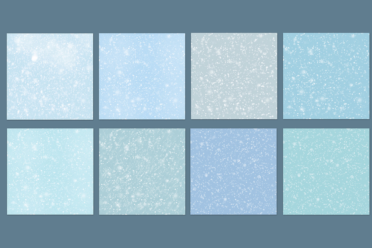 Snow backgrounds, a Pattern Graphic by Paper Farms | Creative Market