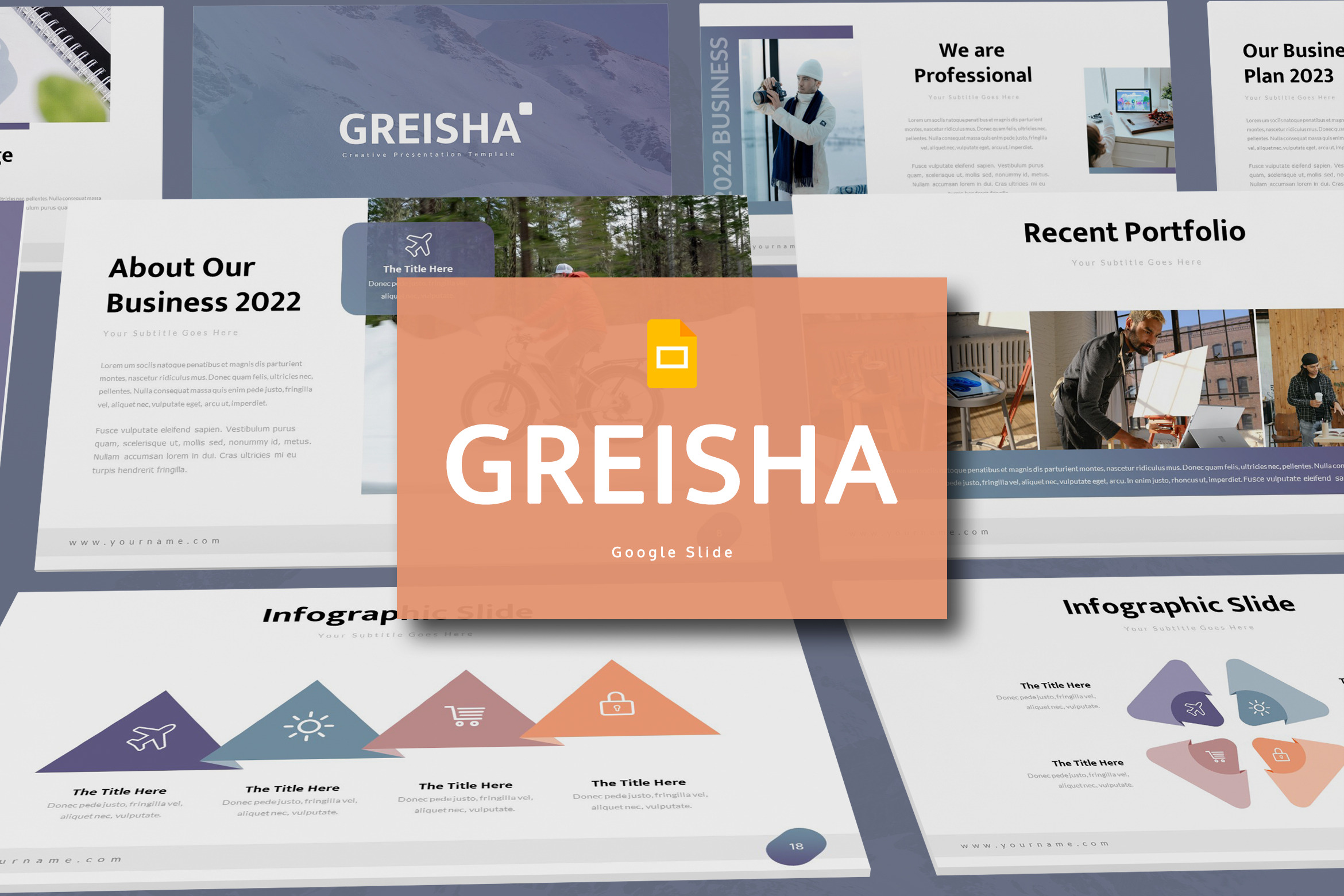 Greisha - Google Slide Template | Presentation Templates ~ Creative Market