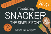 Snacker - sans serif font, a Sans Serif Font by Vitek Graphic