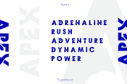Apex Typeface, a Sans Serif Font by Chris Broderick