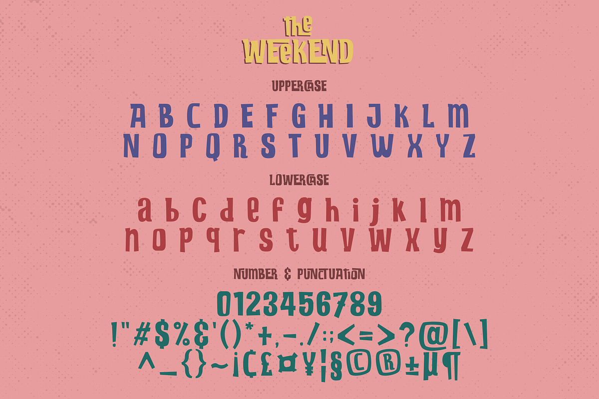 the Weekend font