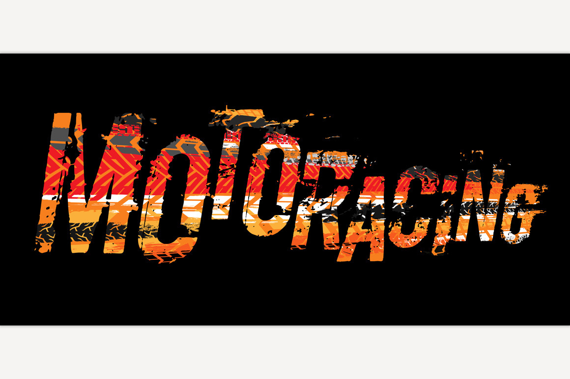 Off-Road grunge moto lettering, a Texture Illustration by Anna's Shop