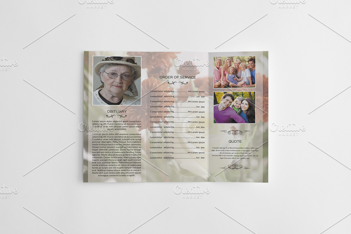 Trifold Funeral Template-V441, a Brochure Template by Template Shop