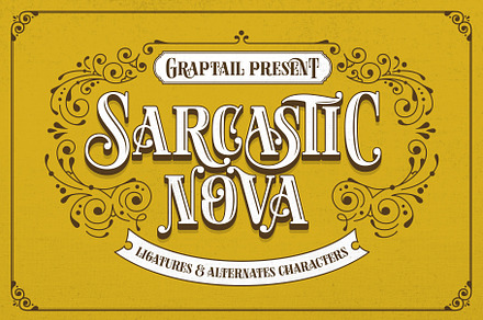 Sarcastic Typeface + Extras, a Font by Graptail