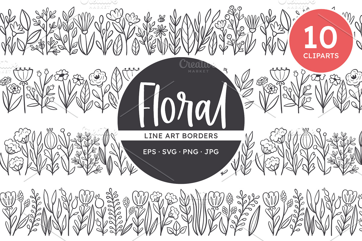 Floral Decorative Borders