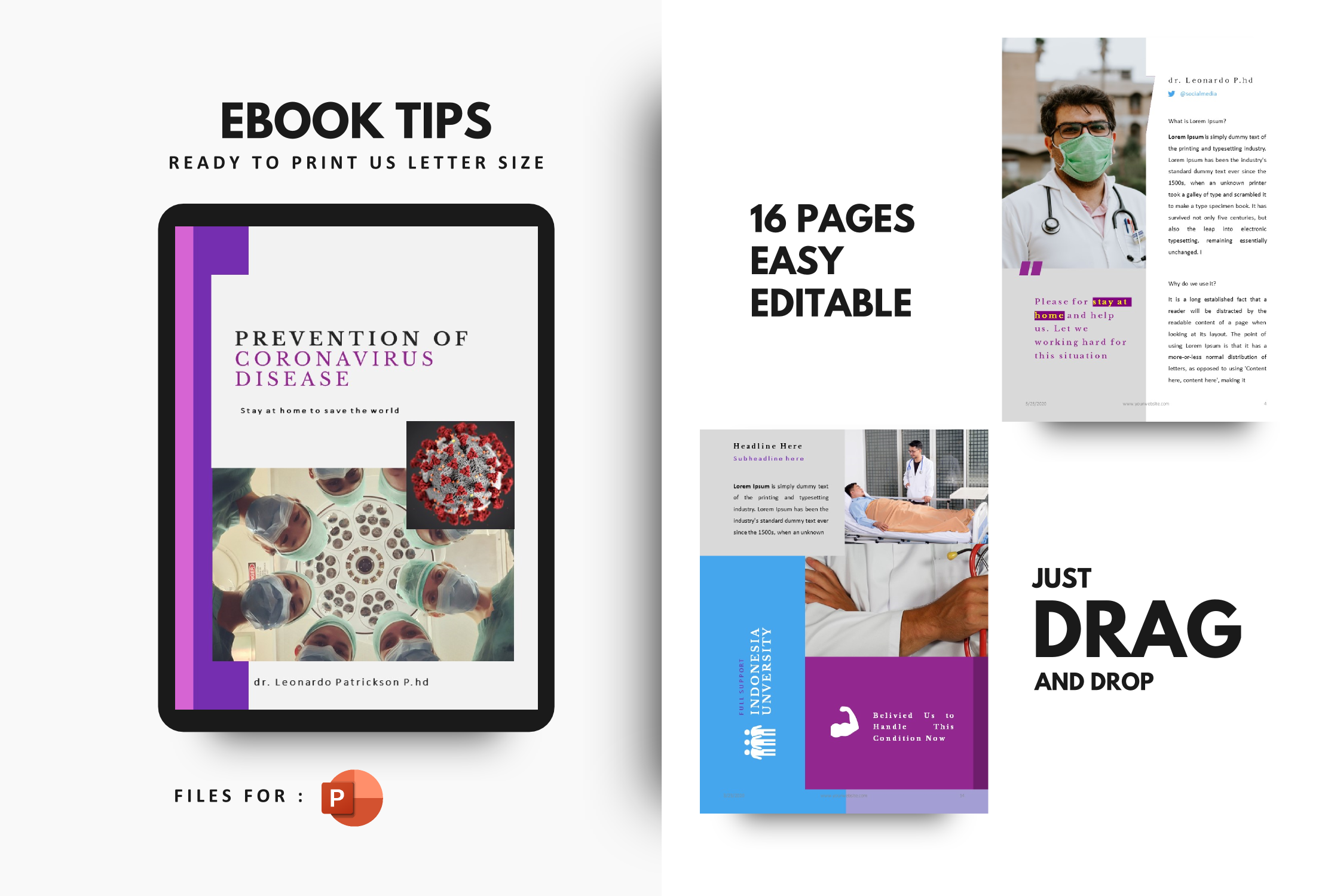 Prevention of Covid19 Disease eBook, a Brochure Template by rivatxfz