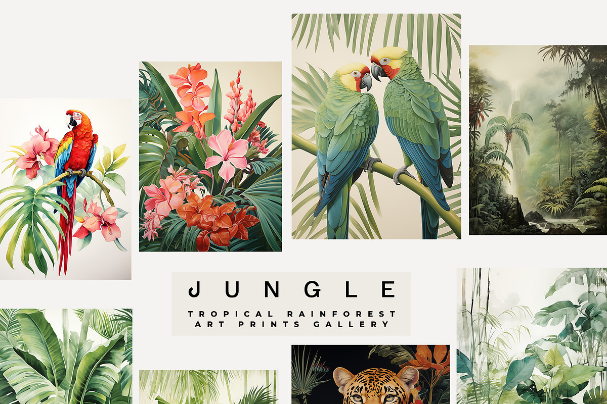TROPICAL JUNGLE PRINTS GALLERY