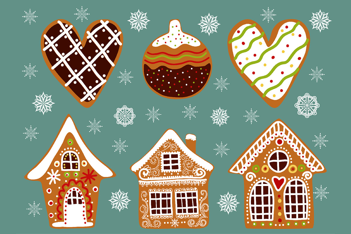 Christmas gingerbread clip-art