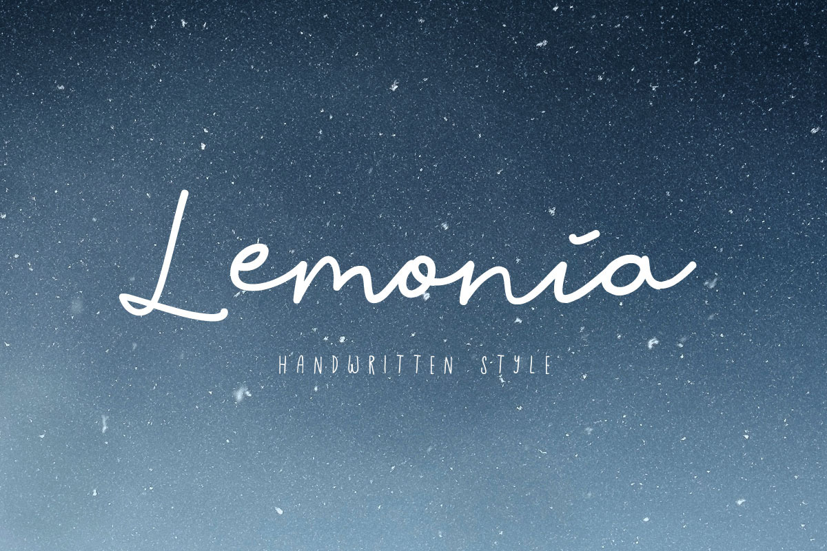 Lemonia, a Script Font by vuuuds | Creative Market