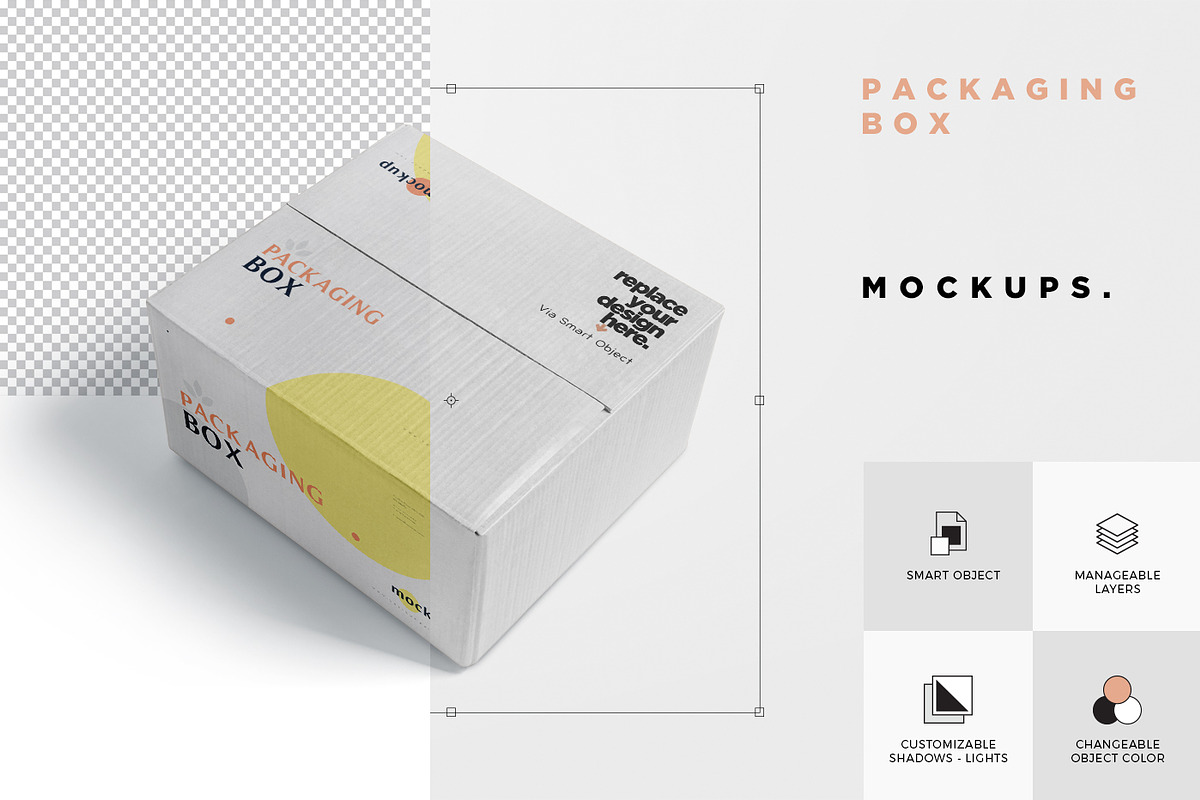 5 Packaging Box Mockups, a Packaging Mockup by GfxFoundry