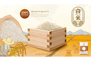 Template of rice product ad | Flyer Templates ~ Creative Market