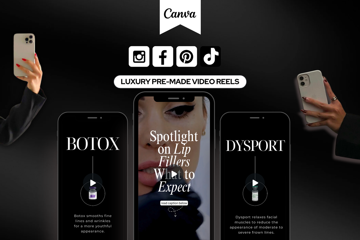 Luxury Botox Filler Instagram Reels | Creative Market