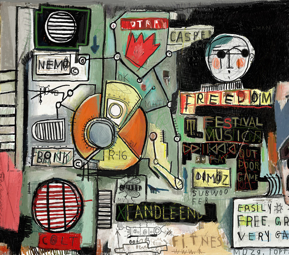 Graffiti, a Technology Illustration by Cloob2000