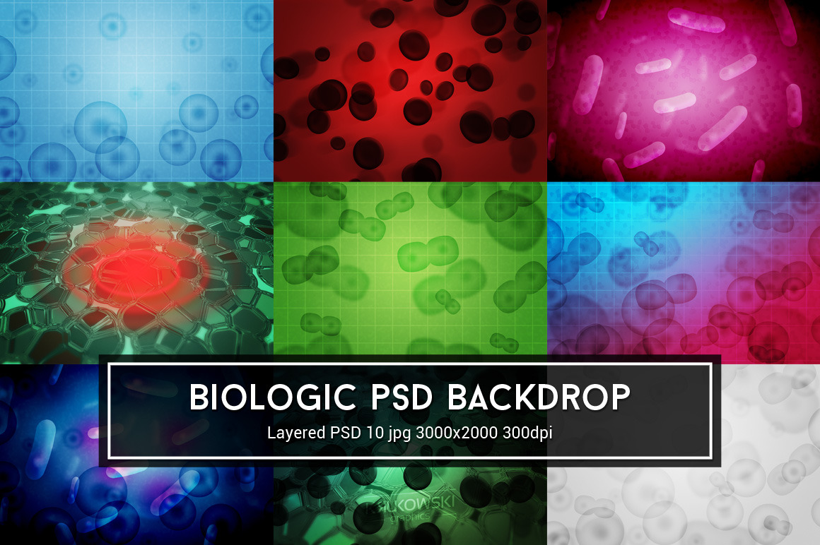 Biologic PSD Backdrop, a Texture Graphic by Krukowski Graphics