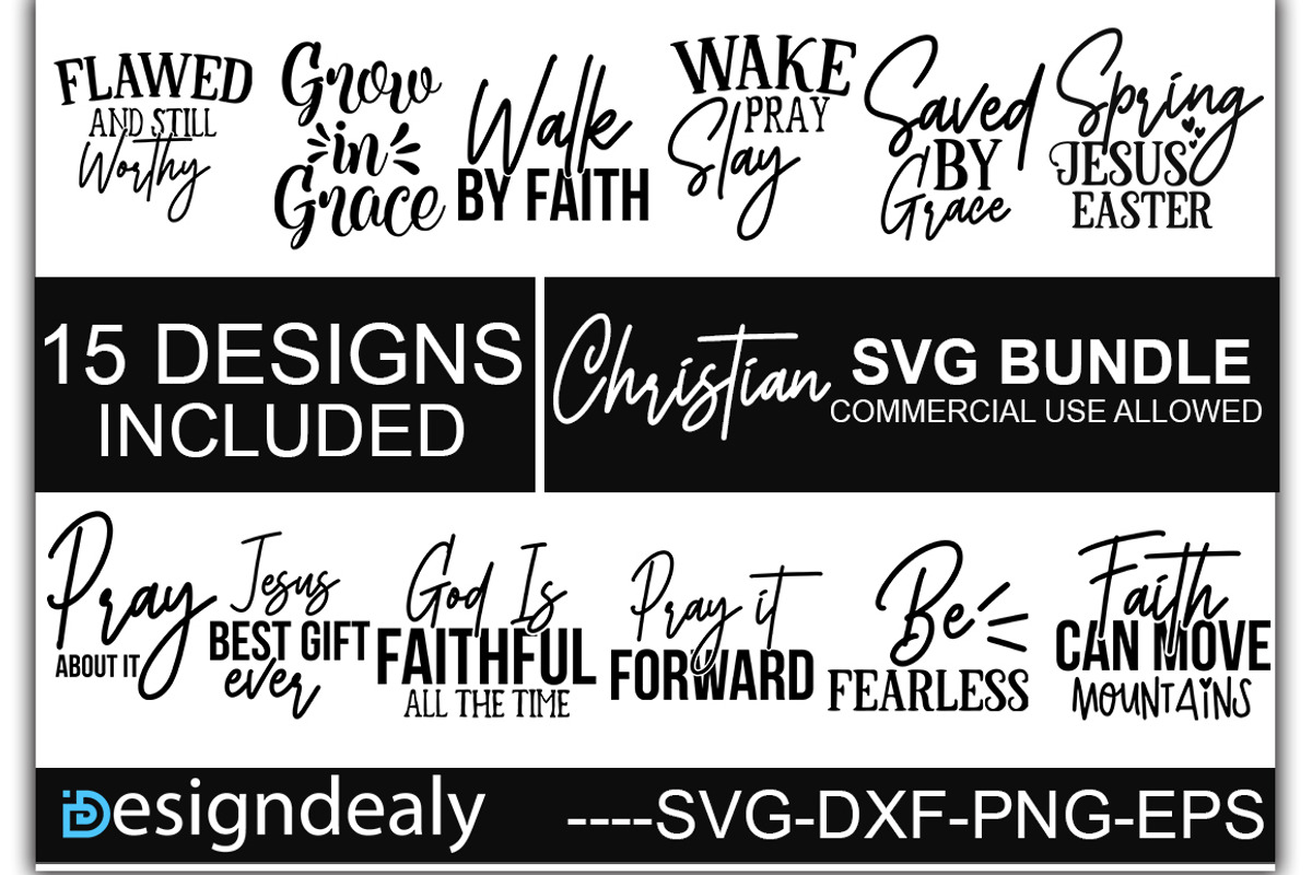 Christian SVG Bundle-1, an Illustration by DESIGNAVO