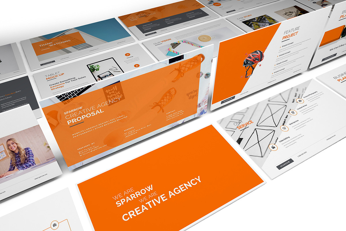 Sparrow - Creative Agency Powerpoint, a Presentation Template by Giant ...