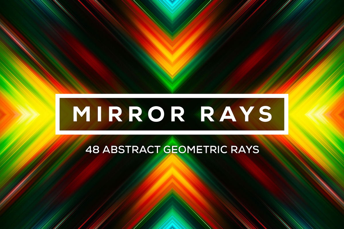 Mirror Rays: 48 Geometric Rays, a Texture Graphic by Chroma Supply