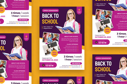 High School Flyer | Flyer Templates ~ Creative Market