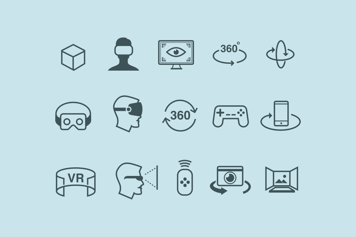 15 VR & 3D Icons, an Icon by Creative VIP