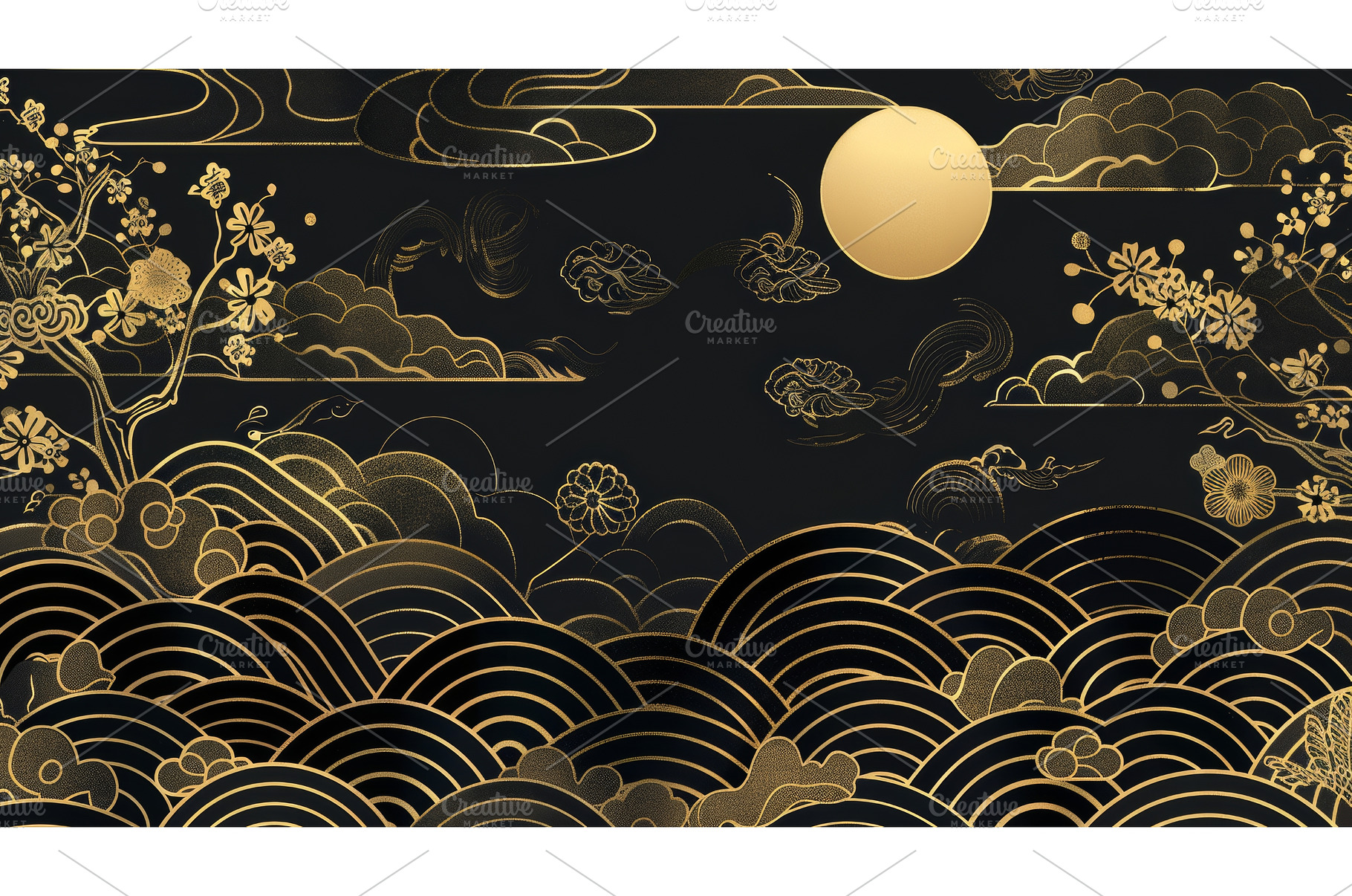 Illustration of Japanese icons. An, a Nature Photo by ZinetroN ...