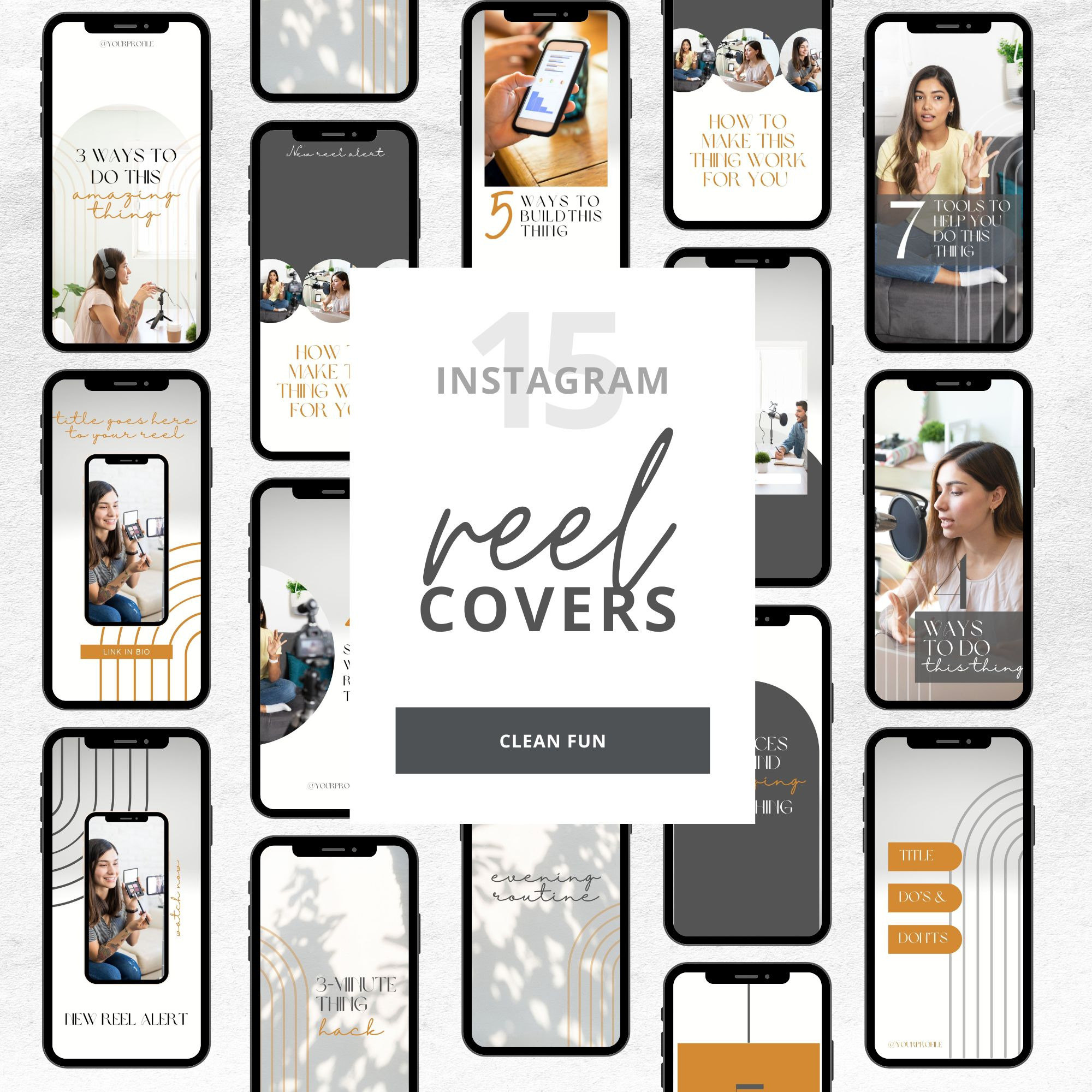 16 Instagram Reel Cover Templates, a Social Media Template by Joy Drake ...