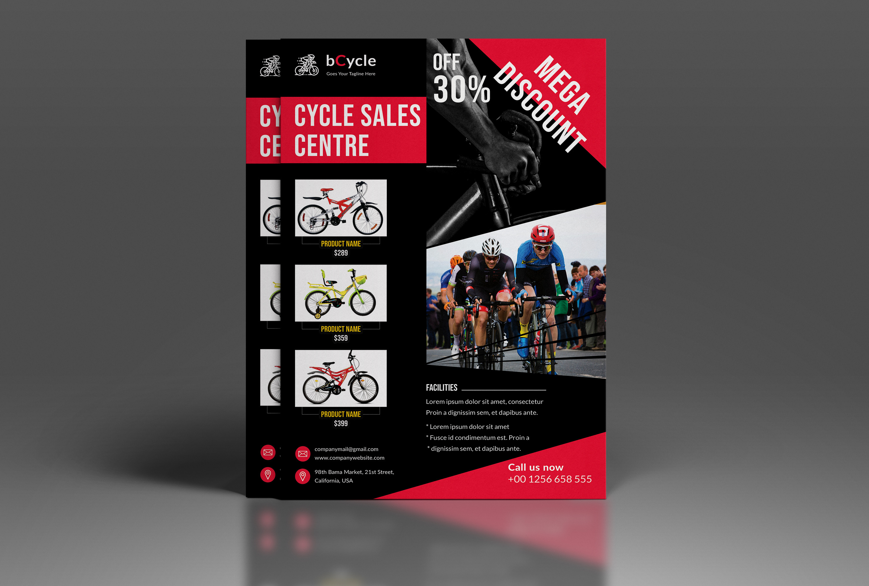 Cycle Sales Centre Flyer, a Flyer Template by graphicsunday