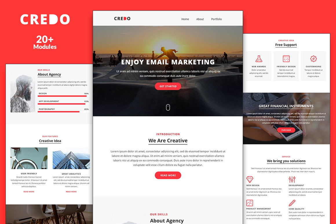 Credo Email Template + Builder, an Email Template by WEB4PRO